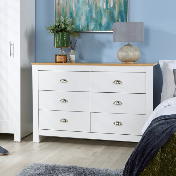 Latitude Run Itzayani 6 Drawer 120Cm W Double Dresser & Reviews | Wayfair.co.uk